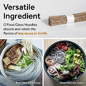 Chung Jung One O'Food Organic Glass Noodles 12 Pack, Gluten-Free Korean Sweet Potato Noodles, Vegan, No Sodium, No Sugar, Rice and Pasta Alternative