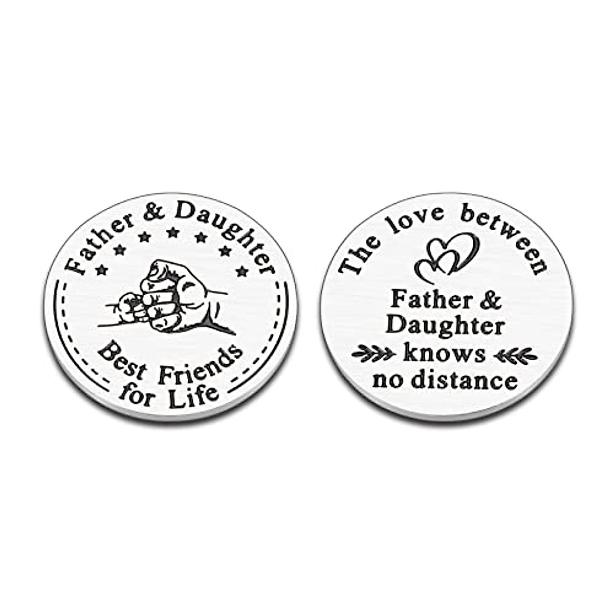 Dad Gifts from Daughter Valentines Day Gifts for Daddy Pocket Hug Token Father Gifts Presents for New Dad Father to Be Stepdad Stepfather Husband Birthday Gifts