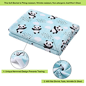 chifave Bear Blanket, 50"x 60" Kids Throw Blankets Super Soft Fluffy Comfortable Flannel Fleece Couch Bed Premium Polyester Children Cute Cartoon Wild Bears Blanket for All Season