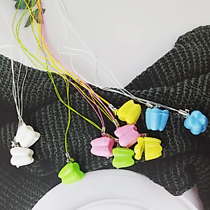 GXXMEI 30PCS Lost Teeth Saver Necklace Organizer for Lost Teeth Lovely Baby Milk Tooth Fairy Storage Box Nice Child Teeth Keepsake Holder Children Teeth Save Box