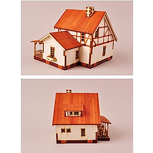 Desktop Wooden Model Kit A cafe at a whistle stop