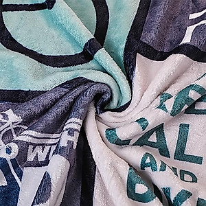 Soft Bicycle Cycling Blanket for Couch Bed Cozy Fleece Flannel Bike Cycling Throw Blanket for Kids Adults Cycling Gifts for Men and Women 50'' x 60'' (Bike 02)