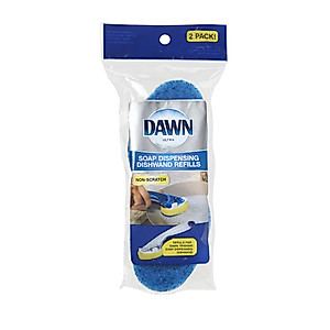 Dawn Refill for No-Drip Fillable Dishwand Non-Scratch, Pack of 2, Blue, 2 Count