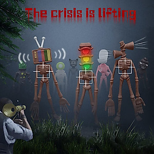 Keyron Action Figures, 8 Pcs Horror Character Toys Set for Birthday Party Cake Topper Centerpiece Decorations, Halloween Easter Christmas Ornaments, Creative Gift for Kids Boys Girls