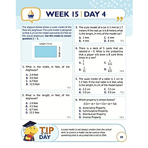 7th Grade Common Core Math: Daily Practice Workbook - Part I: Multiple Choice | 1000+ Practice Questions and Video Explanations | Argo Brothers (Next Generation Learning Standards Aligned (NGSS))
