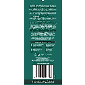 Sukin Super Greens Detoxifying Facial Scrub, 4.23 FL. Oz.