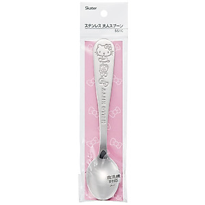 Skater SS1C-A Stainless Steel Spoon for Adults, Engraved Hello Kitty Sanrio