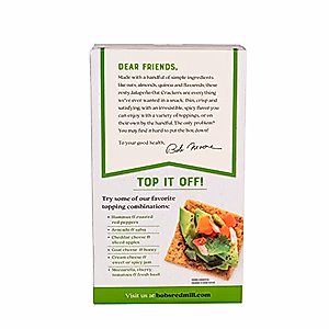 Bob's Red Mill Jalapeño Oat Crackers, One 4.25 oz. box