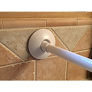 Safety Innovations Stay-Put Shower Curtain Rod Mount, 2 Pack