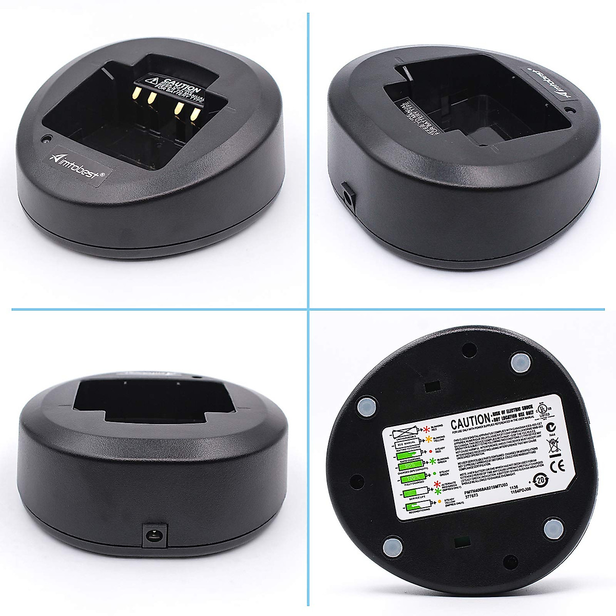 Aimtobest CD-58 Charger Compatible for Yaesu Vertex Radio VX-231 VX-261 VX-351 VX-354 VX-451 VX-454 VX-459 EVX-261 EVX-531 EVX-534 EVX-539 FNB-V130LI FNB-V131LI FNB-V133LI FNB-V134LI