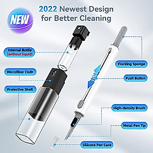 Airpods Cleaning Kit, 2 in 1 Cleaning Pen Kit for Airpods Pro 2 3 Case Airpods 2nd 3rd Generation Case, Touchscreen Mist Cleaner for iPhone, Laptop, Computer Screen