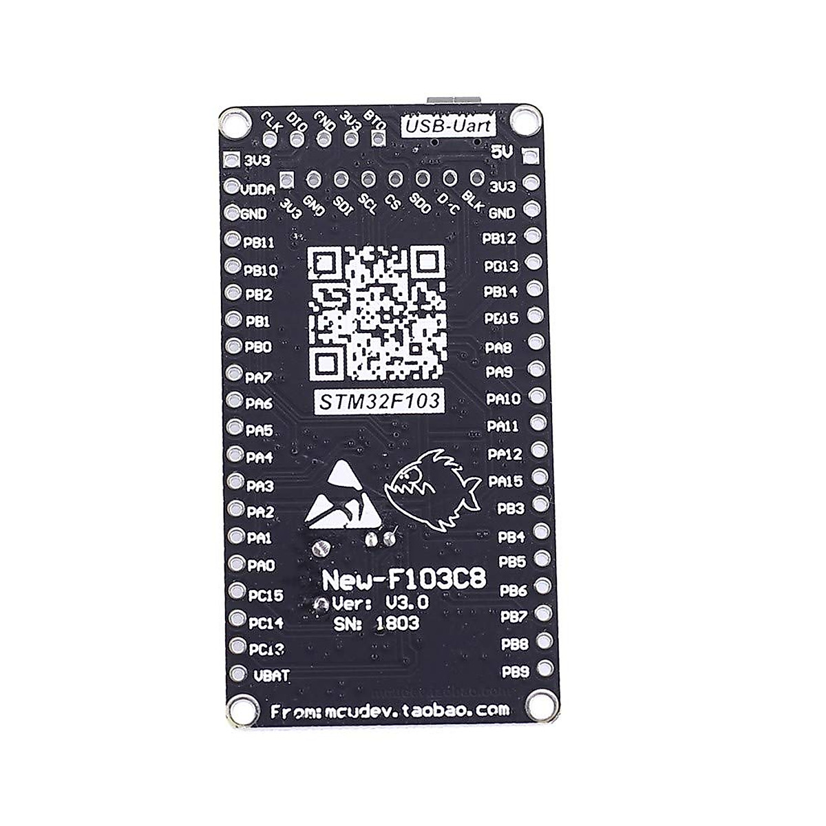 STM32F103C8T6 Development Board, ARM STM32F103 USB Programmable MCU Controller STM32 Cortex-M4 System Board