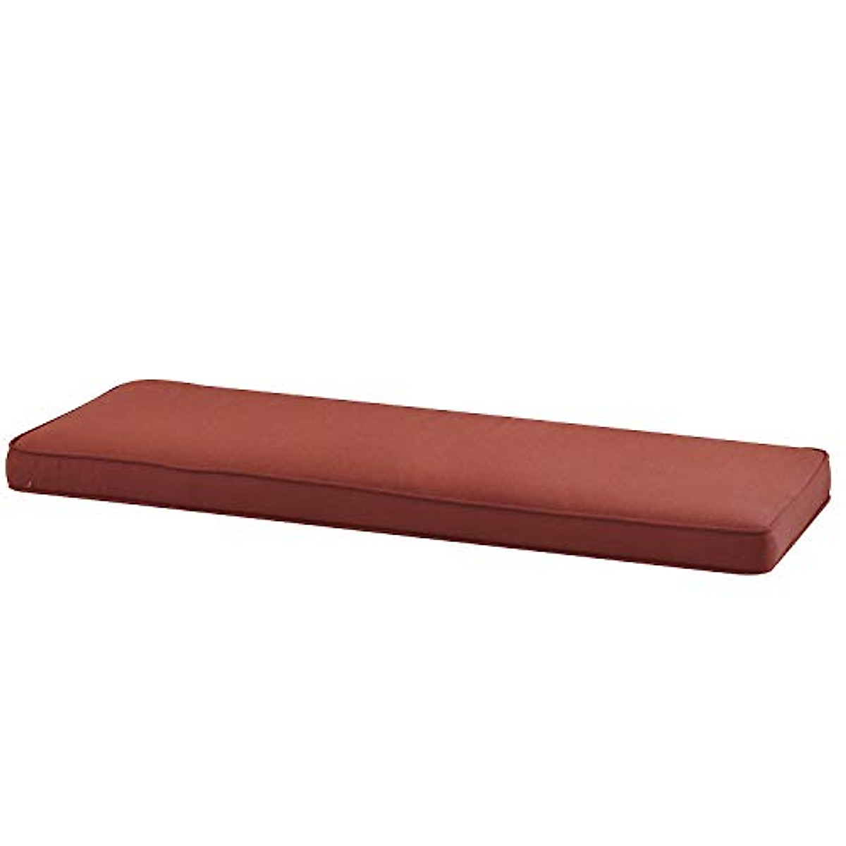 Patio Furniture Outdoor Bench Cushion Olefin Fabric Slipcover Sponge Foam 46.5” x 17.5” x 3” - Red Color