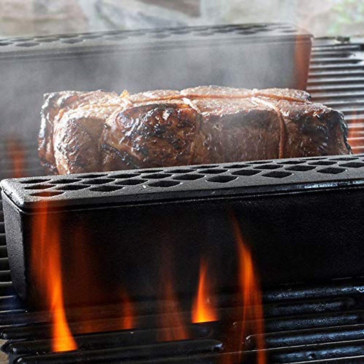 Padyrytu Grill Humidifier,Smoker Box Cold, Smoke Generator Steel, Barbecue Tube Grill Humidifier Mesh Pellet Tool