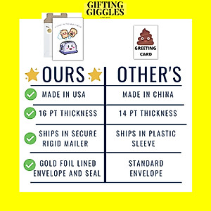 GIFTING GIGGLES Funny Wedding Card for couple | Newly Weds | Marriage Card for Couple | Wedding Day Congrats Gift | Congratulations Card | Premium Quality with Envelope and Seal