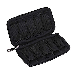 vellgo USB Flash Drive Case Soft Material Thumb Drive Holder case, USB Drive Holder Organizer, Portable Electronic Accessories Bag for USB Memory Stick with 10 Slots