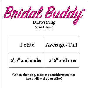 Bridal Buddy Wedding Dress Slip Drawstring Underskirt Accessory – As Seen on Shark Tank
