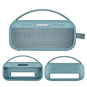 JCHPINE Silicone Cover Case for Bose SoundLink Flex Bluetooth Portable Speaker, Protective Skin Sleeve for Bose SoundLink Flex Speaker Accessories (Only Silicone Case) (Stone Blue)