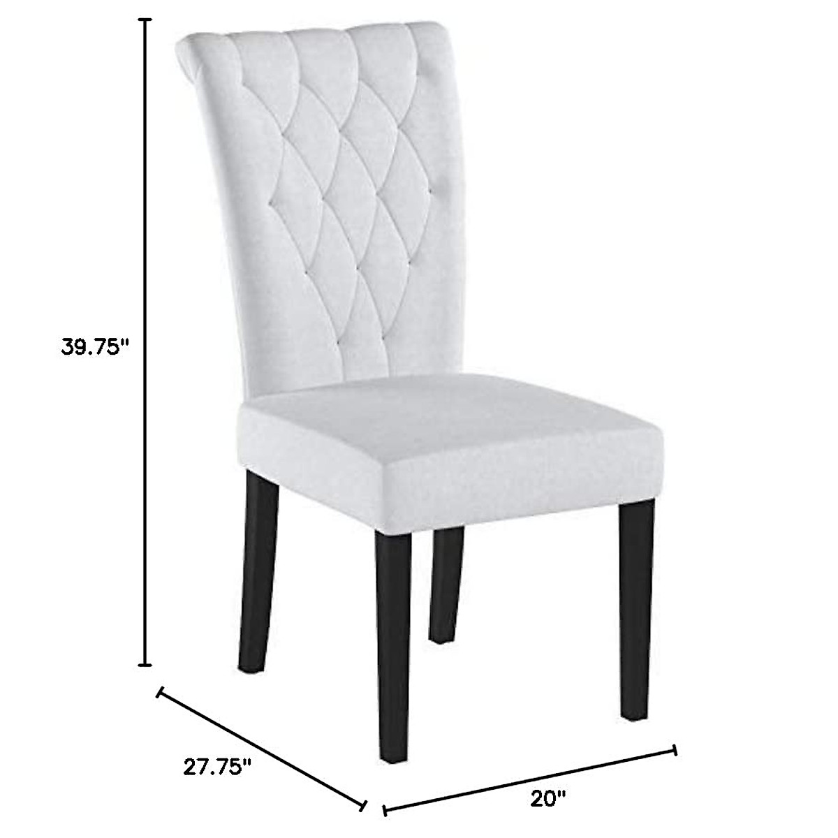 Christopher Knight Home Venetian Dining Chairs, 2-Pcs Set, Light Grey