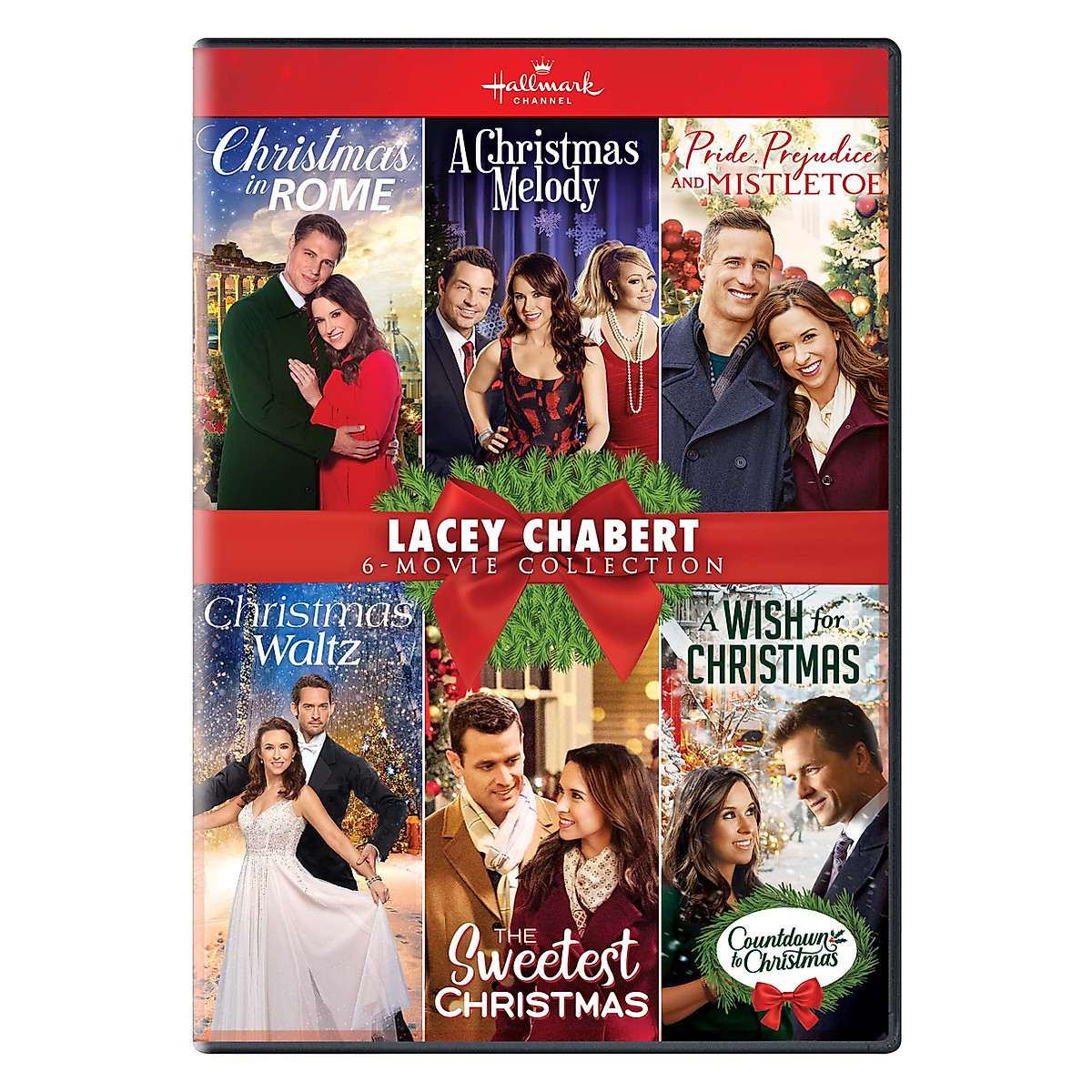 Lacey Chabert 6-Movie Collection featuring: Christmas in Rome, Christmas Waltz, Pride, Prejudice, and Mistletoe, The Sweetest Christmas and more