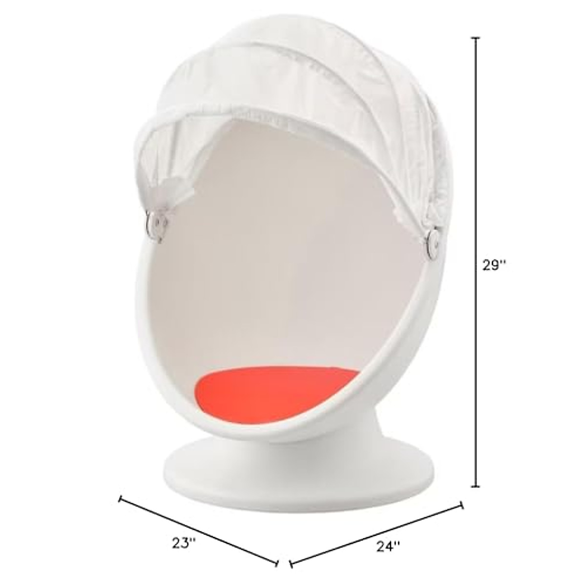 home stuff Swivel Chair White/Red Spinning Chair for Kids Sensory for Improving Physical Coordination with Non Slip Sitting and More Safer and Ideal Companion for Autism Children