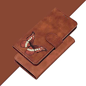 SHOYAO Phone Cover Wallet Folio Case for Sony Xperia 1 III, Premium PU Leather Slim Fit Cover for Xperia 1 III, Horizontal Viewing Stand, Perfect Match, Brown