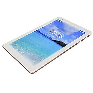 Haofy Call Tablet, 2.4G 5G WiFi 8.1 Inch Tablet 4GB RAM 64GB ROM 100-240V Gold for Reading for Android 10 (US Plug)