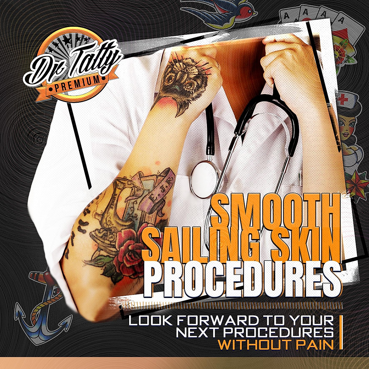 Dr Tatty - Premium Tattoo Numbing Cream - Maximum Strength Topical Lidocaine Cream- for Waxing, Piercing, and Microneedling - Pain Relief - 30ml