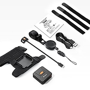Eyoyo Wearable Glove 1D Bluetooth Barcode Scanner, Left&Right Hand Wearable,1D Finger Trigger Wireless Bar Code Reader Inventory with Retractable Lanyard Compatible with iPhone iPad Android Tablet