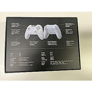 EasySMX X20 Wireless Gaming Controller with RGB Backlit, 2-Stage Hall Effect Stick, 1000Hz Polling Rate, 6-Axis Gyro on Multi-Platform, Mech Buttons- Compatible with PC/Switch/Steam/Android