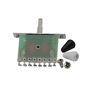 FLEOR 5 Way Toggle Switch Guitar Pickup Selector Switch with 2 Tips for Electric Guitar Part