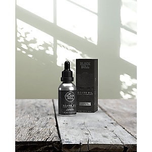 BLACK BULL MEN CARE: Beard Oil, Beard Growth Oil, 100% Natural, made with Essential Oils, Jojoba, Avocado and Menthol, Pack of 2, Beard Products, 40ml