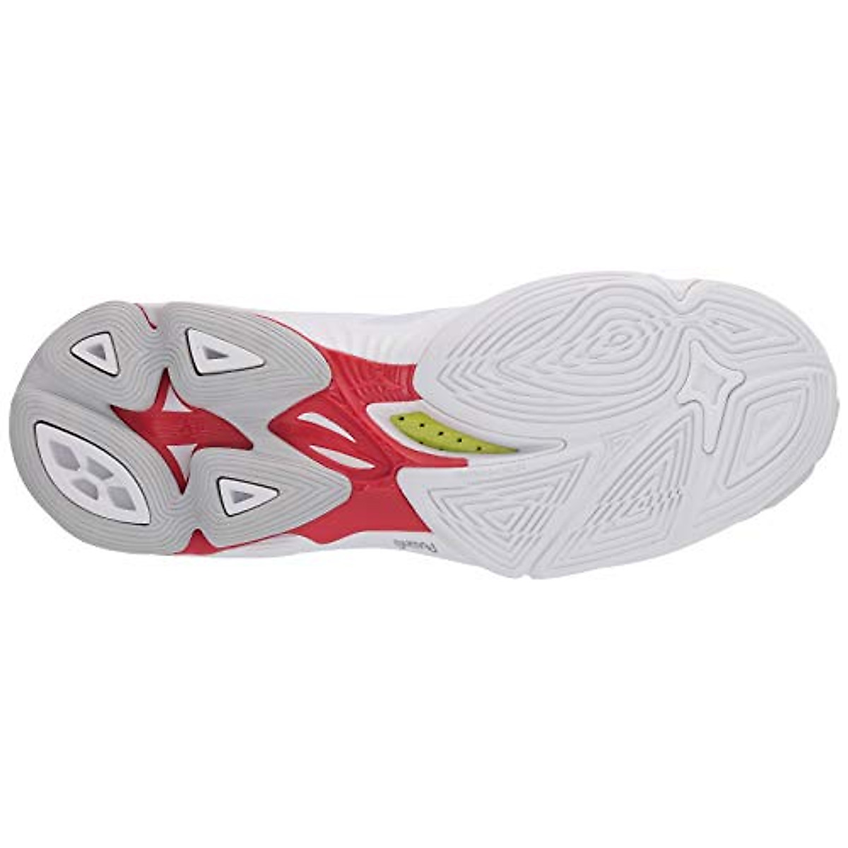 Mizuno Wave Lightning Z6 Womens Volleyball Shoe, White-red, 13