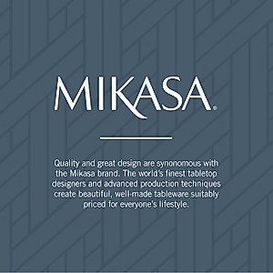 Mikasa, Gold Accent Regent Bead Flatware Service for 12, 65 Piece Set, 18/10 Stainless Steel, Silverware Set with Serving Utensils