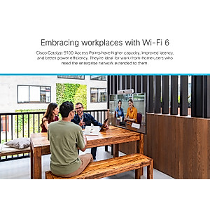 Cisco Catalyst 9115AXI-B Wireless Access Point, Wi-Fi 6, 4x4 MU-MIMO, Controller Managed, PoE, Internal Antenna, (C9115AXI-B)