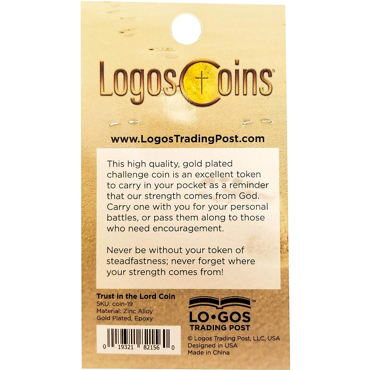 Love of Jesus Coin, Bulk Pack of 3, Trust in The Lord Man of God Bible Verse Faith Token, Gold Rimmed Religious Challenge Coin, Proverbs 3:5-6, God Gifts for Men