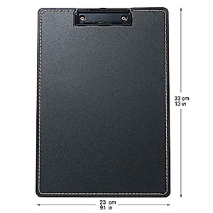 Easel Clipboard Desktop Document Holder for Typing Standing Clipboard for Desk, Holds Letter Size and A4 Size Documents, Folds Flat for Storage,9 x 13 inches (Black)