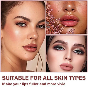 XINGXYUEL 3PCS Nude Lipstick Set Matte Lip Stick Waterproof Long Lasting Lipstick Non-Stick Cup Velvet Lip Gloss Lip Stain Professional Lip Makeup Matte Lipstick Set B