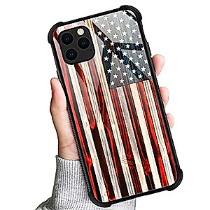 TnXee Case Compatible with iPhone 13 Mini Case, Old Glory Traditional American Flag Pattern Design Case for iPhone 13 Mini Cases for Men Women Case