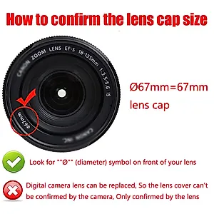 67mm-72mm Step Up Ring (67mm Lens to 72mm Filter), WH1916 Camera Lens Filter Adapter Ring Lens Converter, 2 Packs