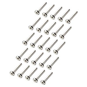 uxcell M6x40mm Furniture Bolts Hex Socket Screws Fastener Carbon Steel 25pcs