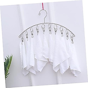 Cabilock 2 Pack Drip Hanger Clothes Clips Laundry Drying Rack Clothes Hanger Laundry Hanger Socks Rack Coat Hanger Clothespin arc