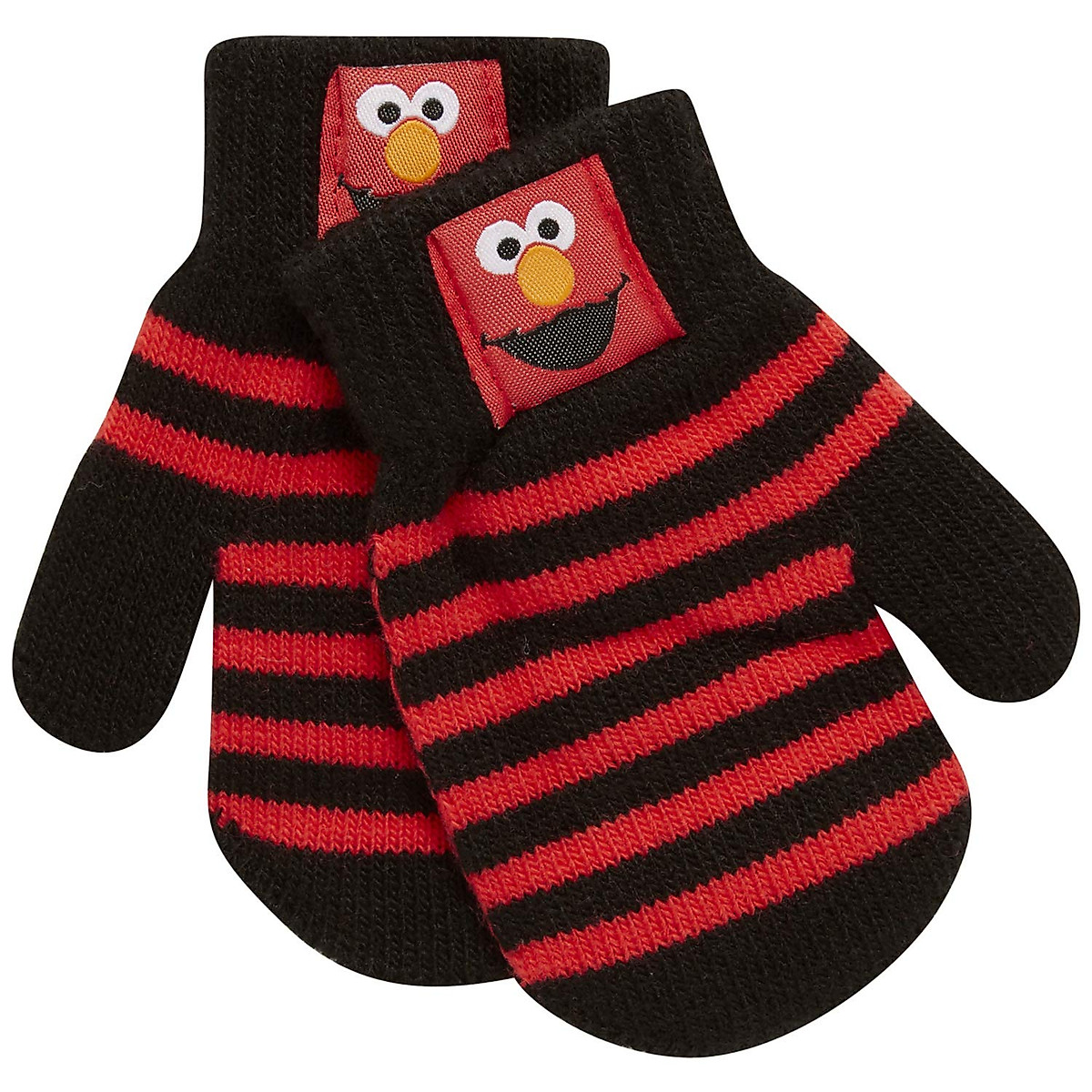 Sesame Street Toddler Boys’ Mittens – Elmo, Cookie Monster, Big Bird, Oscar the Grouch (2T-4T), Size Age 2-4, Elmo Mitten