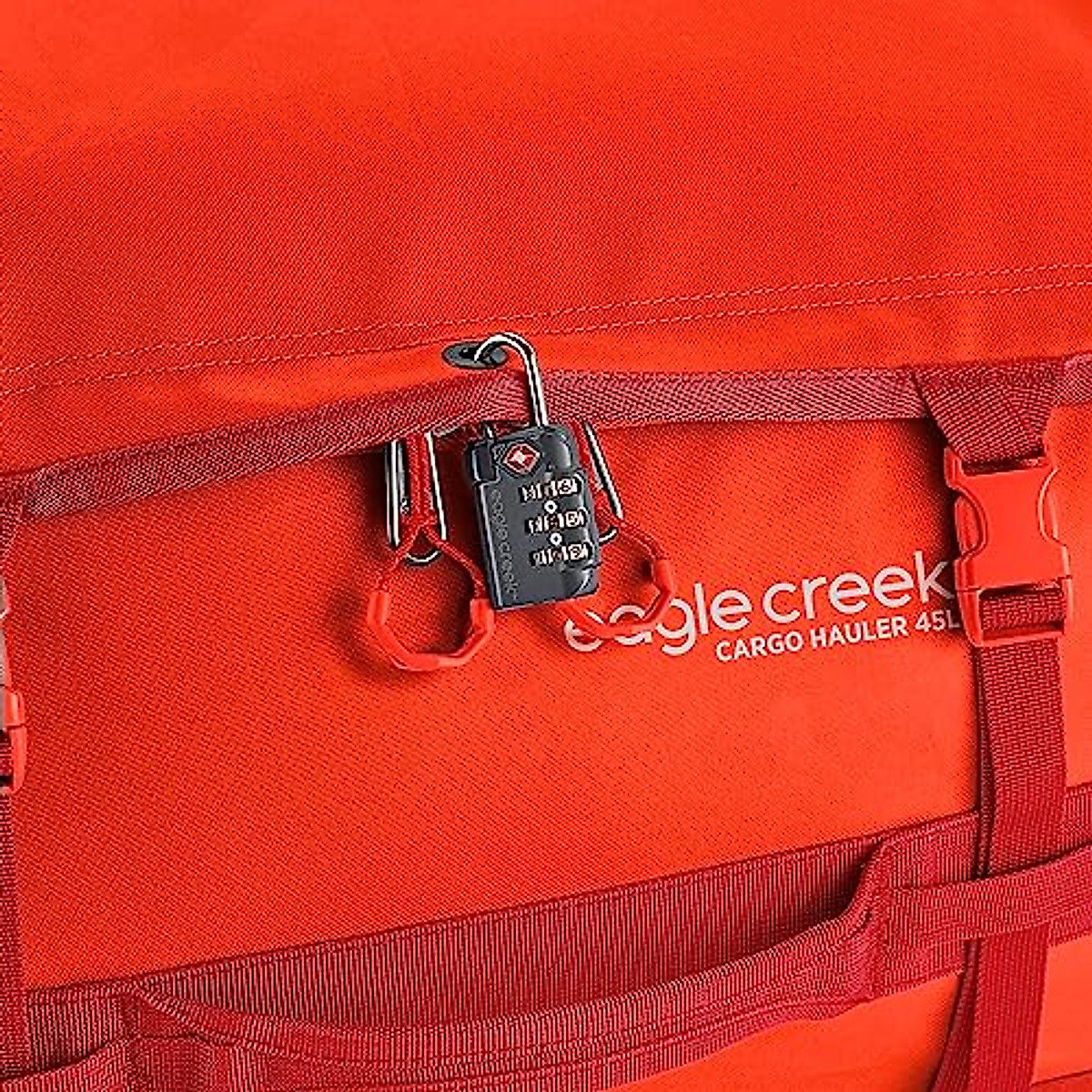 Eagle Creek Cargo Hauler 60L Duffel Bag for Travel with Made with Water-Repellent, Abrasion-Resistant TPU Fabric with Backpack Straps and U-Lid with Storm Flaps, Rising Sun