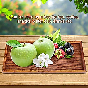 Smooth Surface Wooden Tray, Serving Tray, Tea Tray, for Home Hotel for Snacks Drinks(3515cm)