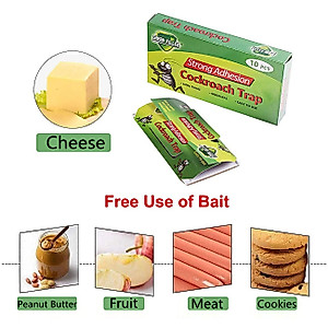 Cockroach Trap Roach Killer Indoor Home Non-Toxic Sticky Trap Bug Glue Trap for Roach, Ants, Spiders, Bugs, Beetles, Crickets