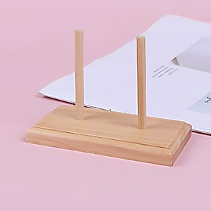 1PC Spool Rack Embroidery Beaded Thread Tool Stand Wooden Embroidery Line Frame Solid Silk Spool Rack Line Tool Holder braiders Rack,Thread Holder,Spool Holder for Women Use