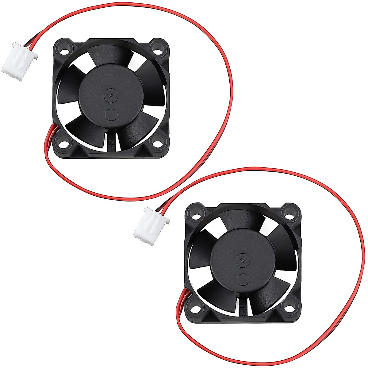 GDSTIME 30mm x 30mm x 10mm 1 inch Small 12V DC Brushless Cooling Fan 2-Pack