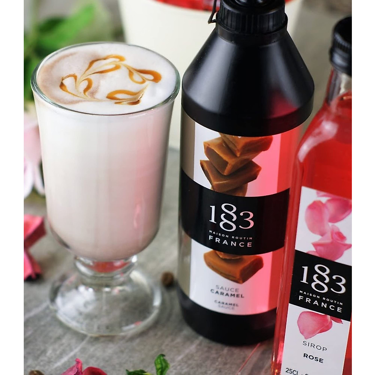 1883 Triple Sec Syrup - Flavored Syrup for Hot & Iced Beverages - Gluten-Free, Vegan, Non-GMO, Kosher, Preservative-Free, Made in France | Glass Bottle 1 Liter (33.8 Fl Oz)