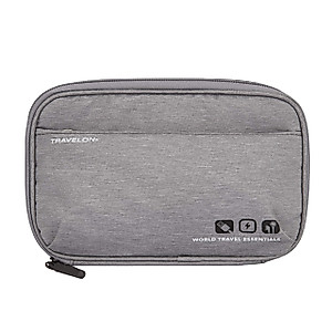 Travelon: World Travel Essentials Tech Organizer - Gray Heather